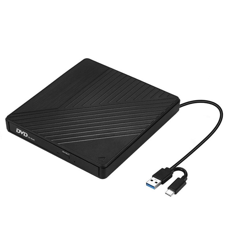 005 External USB-C/USB Optical Drive with SD/TF Card Reader - CD/DVD ...