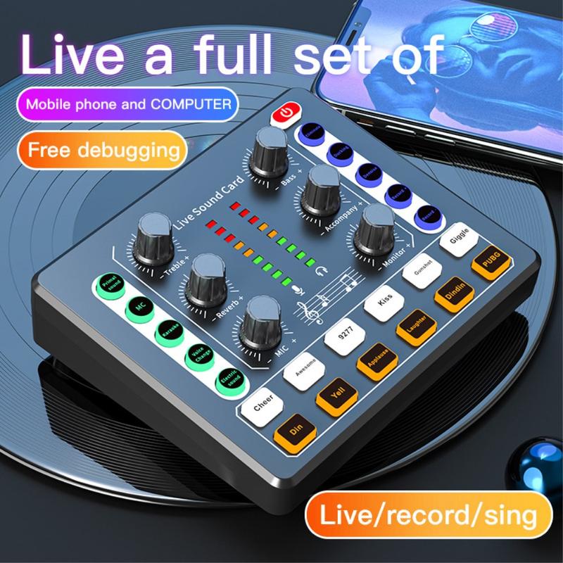 105+M8 BM800 Condenser Microphone Kit Sound Card for Music Recording ...