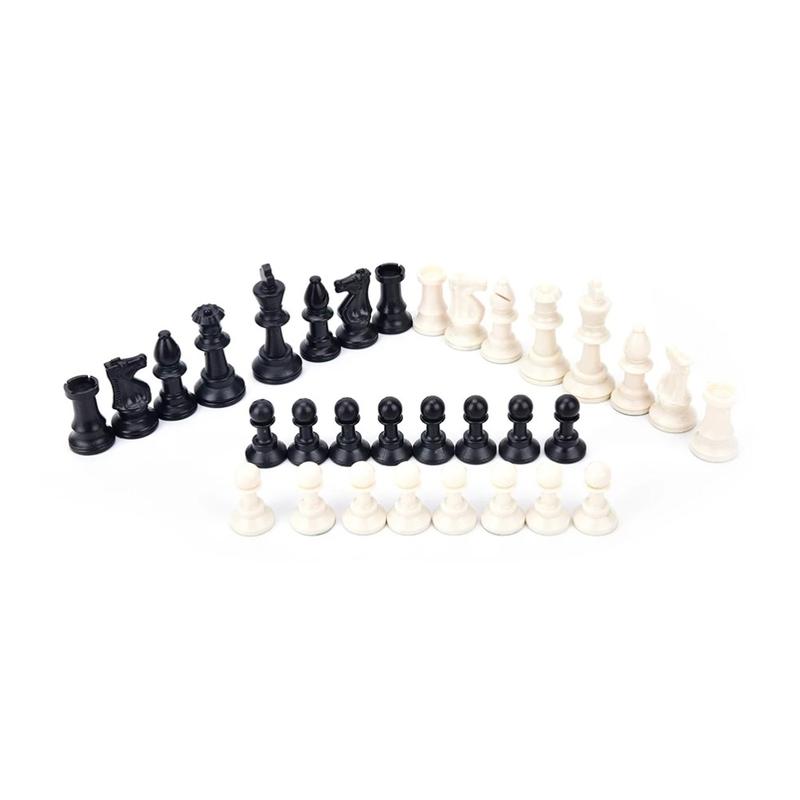 32-Piece Medieval Staunton Plastic Chess Set