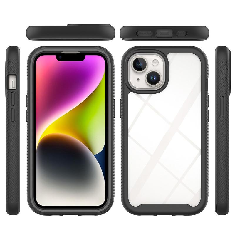 iPhone 15 360 Protection Series Case - Black / Clear