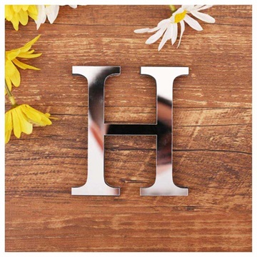 3D Acrylic Mirror DIY Alphabet Wall Sticker