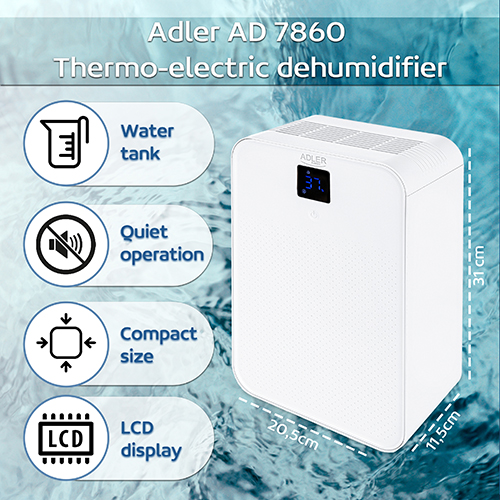 Adler AD 7860 Thermo-electric dehumidifier