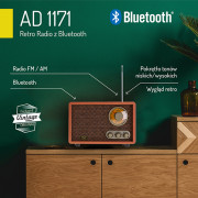 Adler AD 1171 Retro Radio with Bluetooth