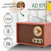 Adler AD 1171 Retro Radio with Bluetooth