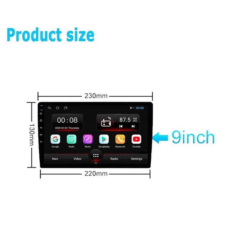 9-Inch Bluetooth Car Stereo Display with GPS Navigation & Android 13 ...