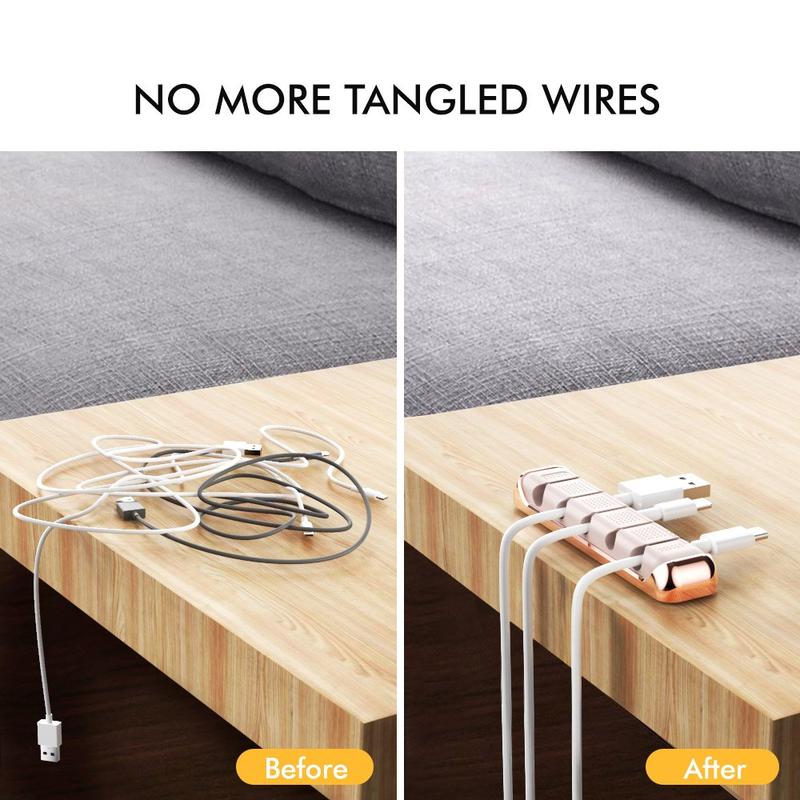 AHASTYLE PT125 Aluminum Alloy+Silicone Cord Organizer Charger Cable ...