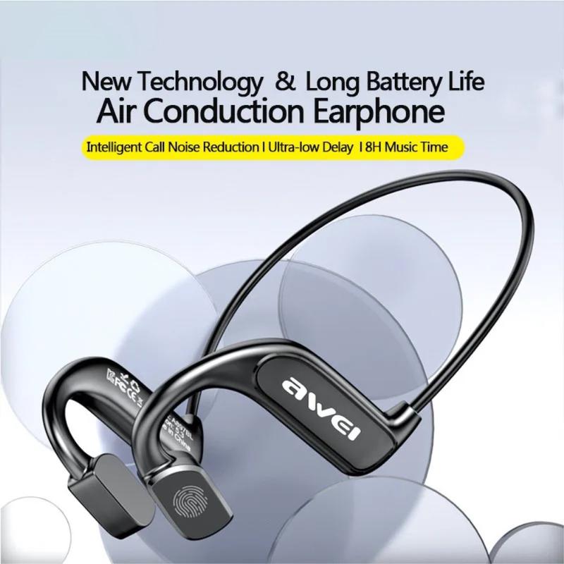 AWEI A897BL Air Conduction Bluetooth Sports Headset Waterproof Earphone ...