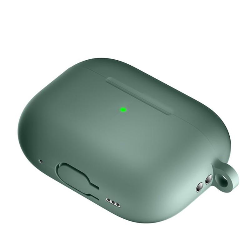AirPods Pro 2 Silicone Case with Carabiner - Green