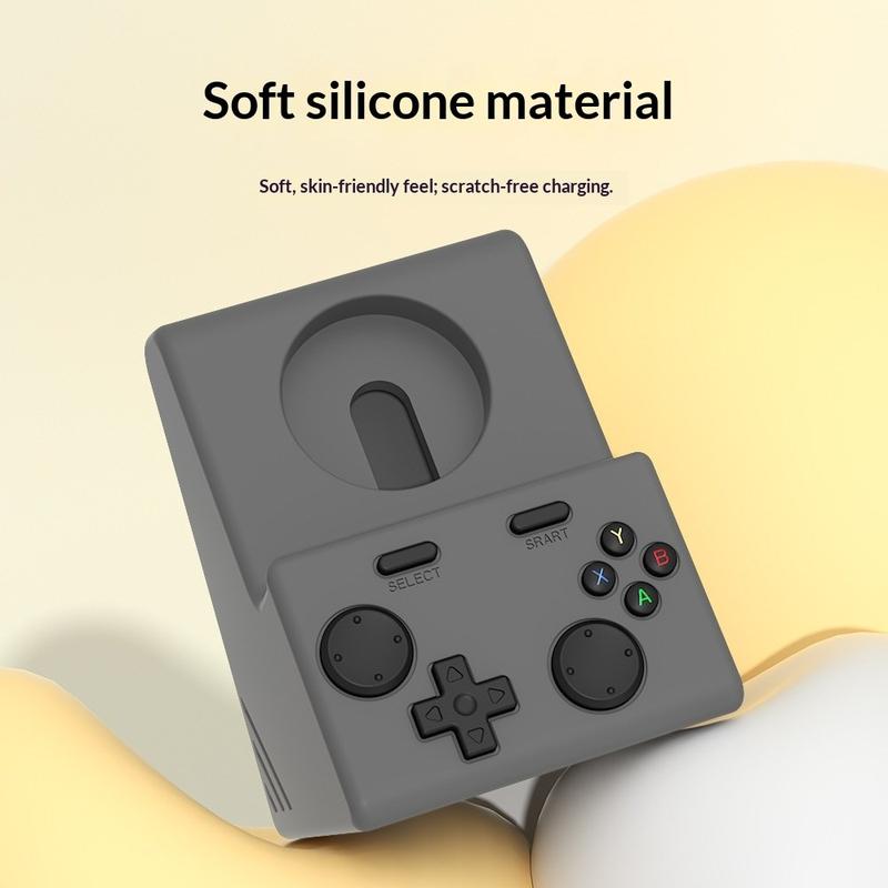 Apple Watch Game Console Style Silicone Charging Stand - Dark Grey