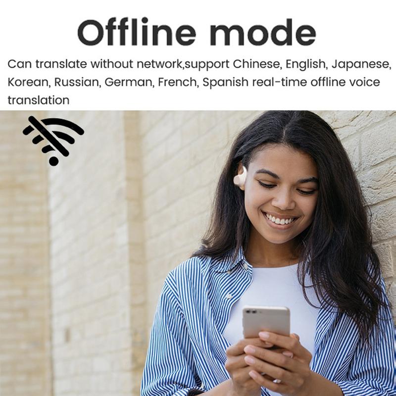 B66 Smart Bluetooth Translator Earbuds Real Time Earphone Translator ...