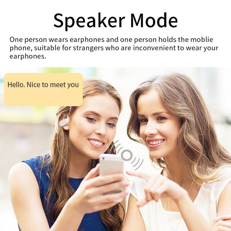 B66 Smart Bluetooth Translator Earbuds Real Time Earphone Translator ...