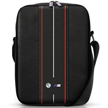 BMW M Collection Nylon Crossbody Tablet Bag - 10 - Red Stripe / Black
