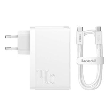 Baseus GaN5 Pro 140W Wall Charger w. USB-C Charging Cable - 2xUSB-C ...