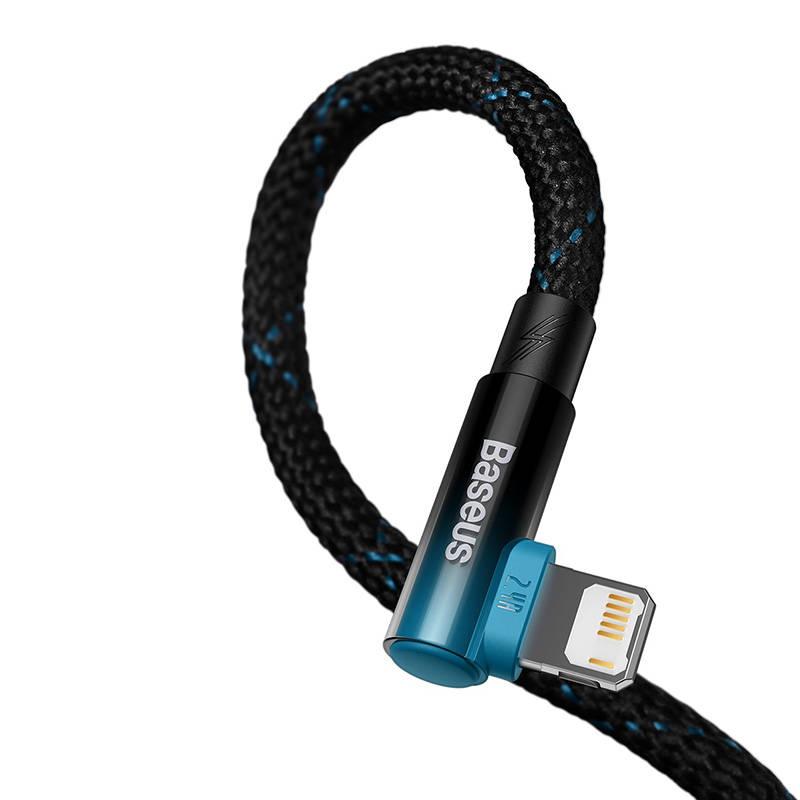Baseus MVP 2 Angled Lightning Cable - 1m, 20W - Black / Blue