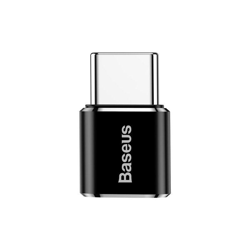 Baseus Mini Series MicroUSB / USB-C OTG Adapter - Black