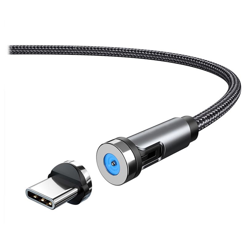 Charging Cable with Rotating Magnetic Connector - 2m, USB-C