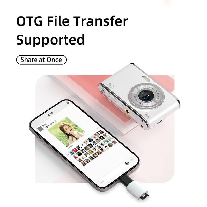 DC306L-AF Front and Rear Dual-Lens Digital Camera Auto Focus 16X Zoom ...