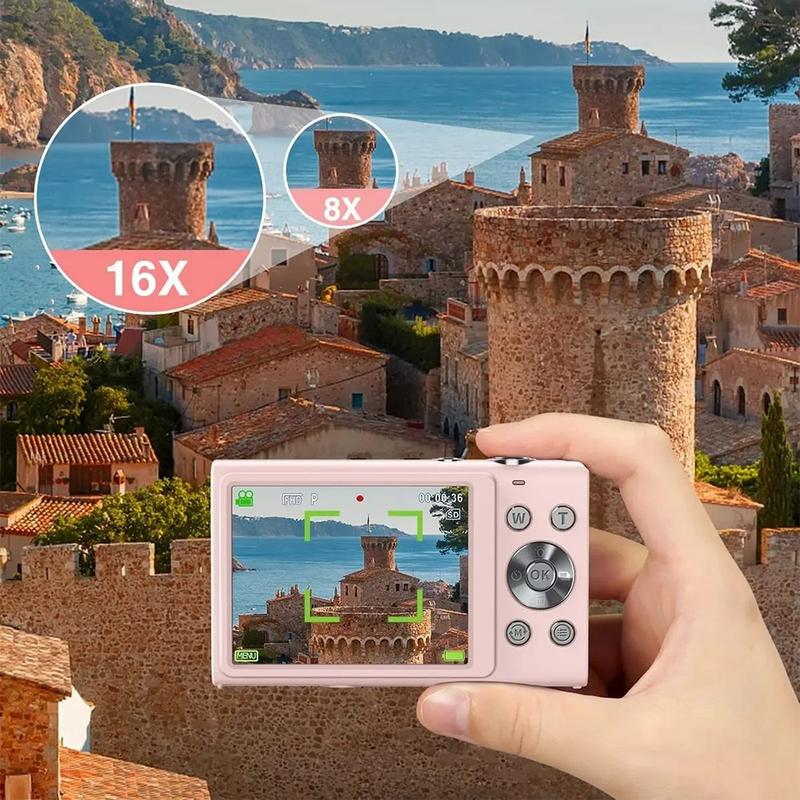 DC402-AF 4K Kids 48MP Digital Camera Auto Focus 16X Digital Zoom ...