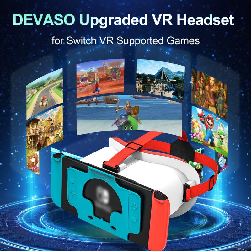 DEVASO VR Headset for Nintendo Switch Game Console Heat Dissipation ...