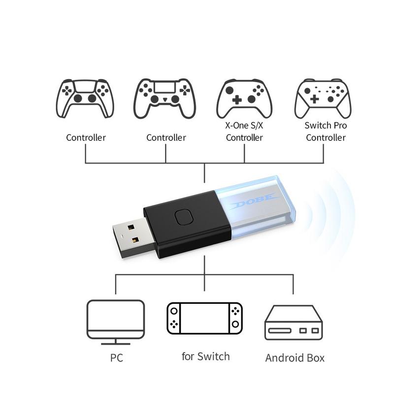 DOBE TY-1803 USB Bluetooth Controller Receiver for Xbox Switch S/X Game ...