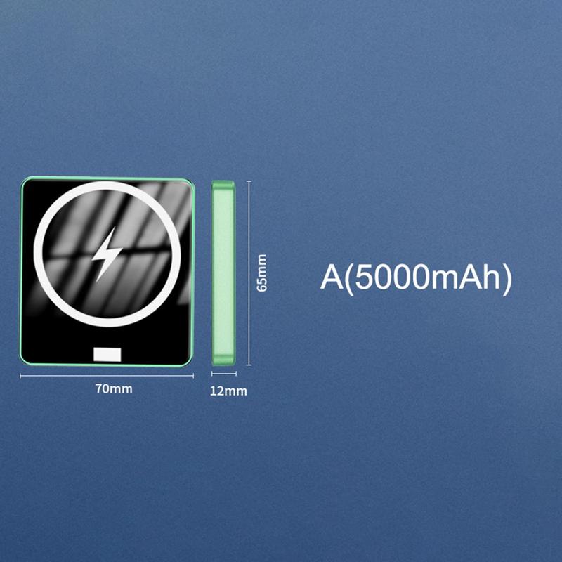 E30 5000mAh Magnetic-Absorbed 15W Wireless Charging Power Bank PD + QC ...