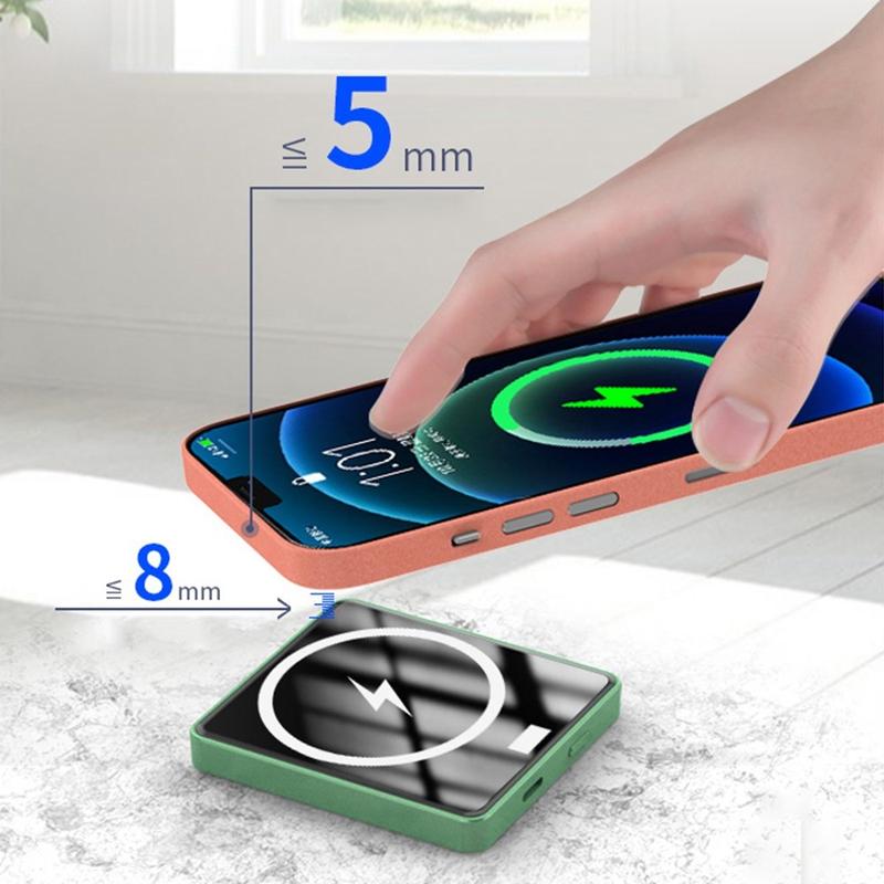 E30 5000mAh Magnetic-Absorbed 15W Wireless Charging Power Bank PD + QC ...