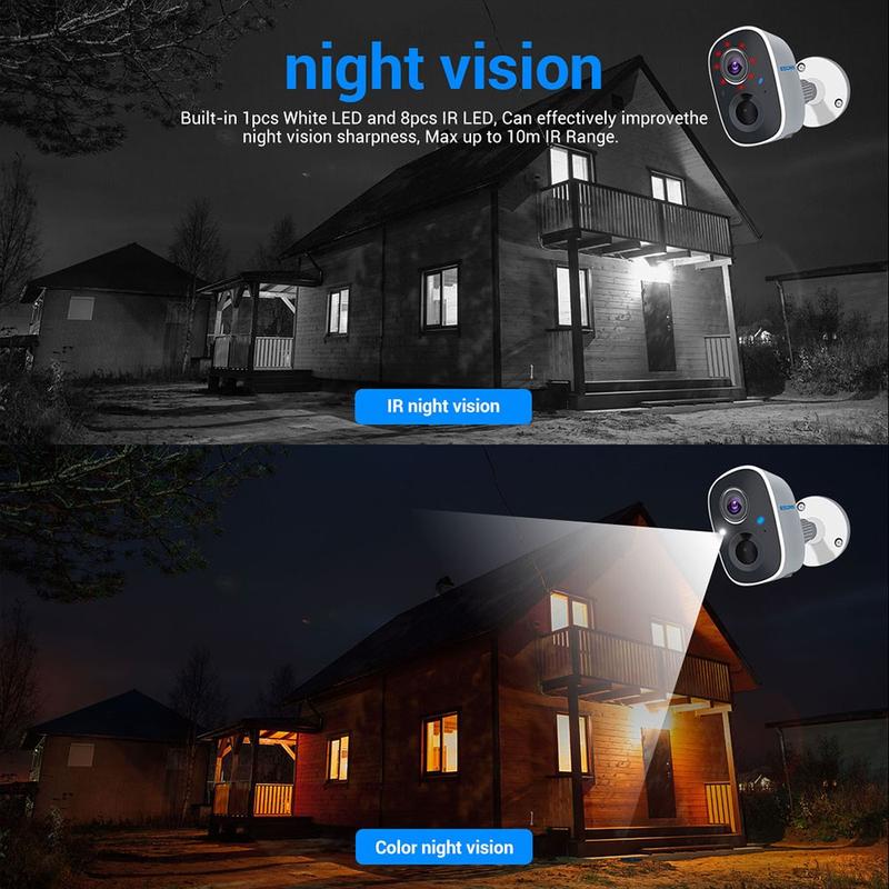 Escam G14 WiFi Waterproof Outdoor Security Camera with Night Vision
