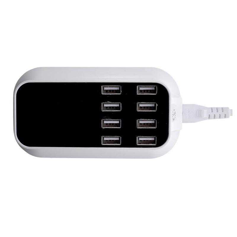 8-Port USB Desktop Charger with LED Monitor