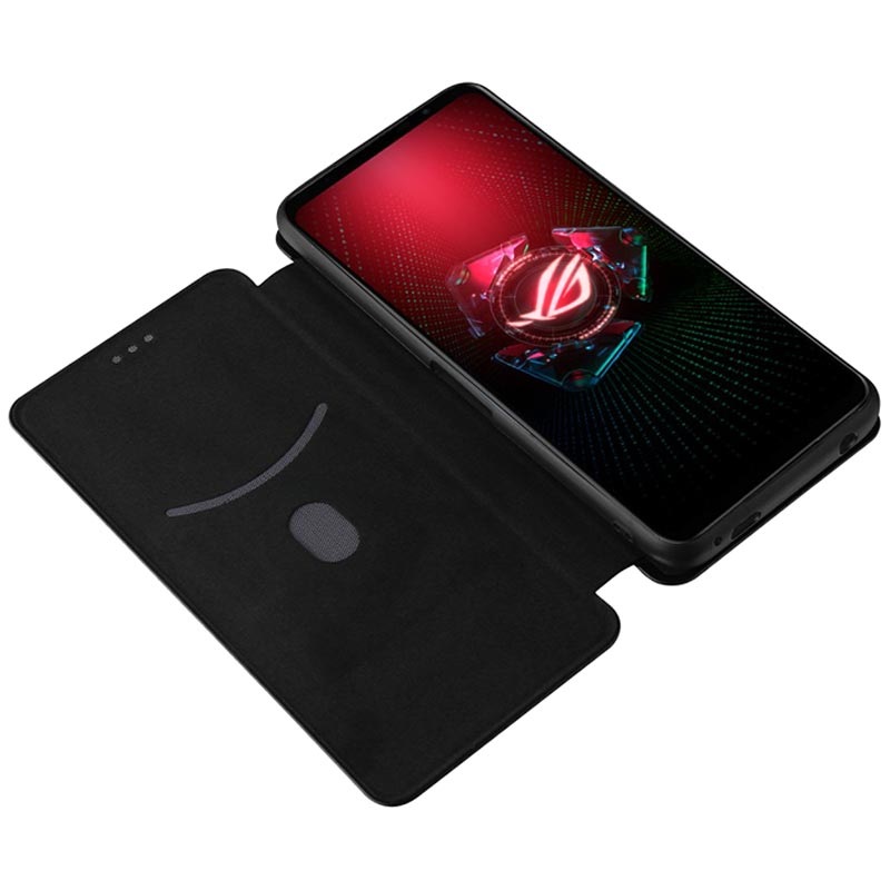 Asus ROG Phone 5 Flip Case - Carbon Fiber