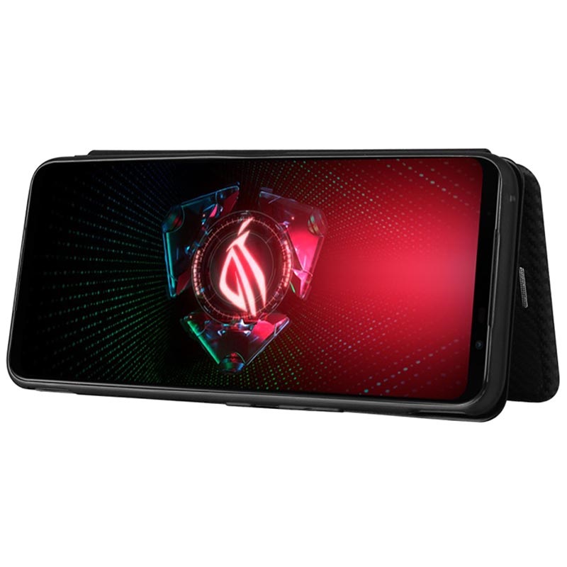 Asus ROG Phone 5 Flip Case - Carbon Fiber