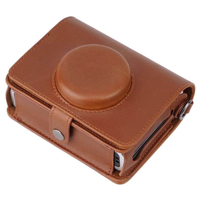 Instax mini Evo PU Leather Retro Camera Bag Anti-drop Protective Cover ...
