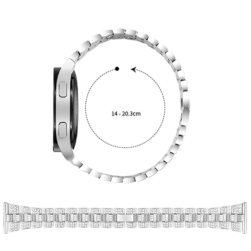 Samsung Galaxy Watch4/Watch4 Classic/Watch5 Glam Stainless Steel Strap
