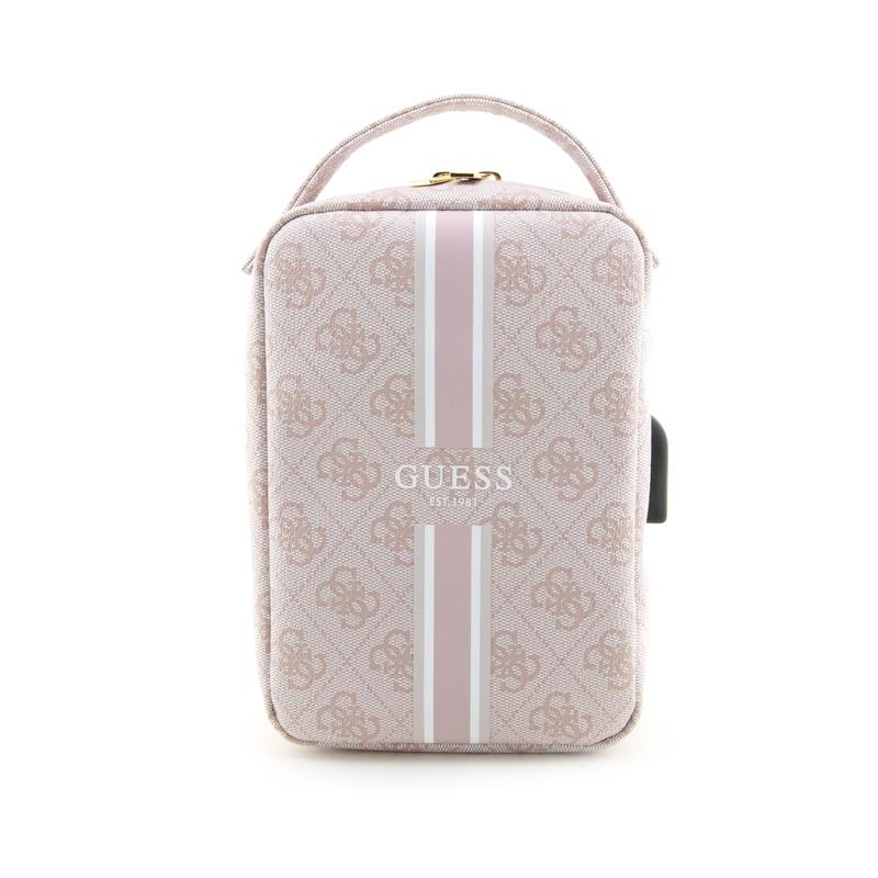 Guess 4G Printed Stripes Universal Travel Bag - Pink