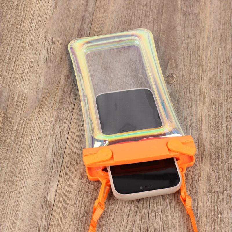 Holographic Floating Smartphone Waterproof Case w. Lanyard - Black