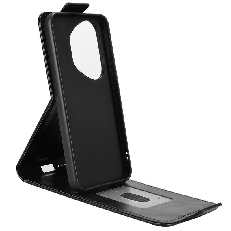 Honor 400 Pro Vertical Flip Case with Stand - Black