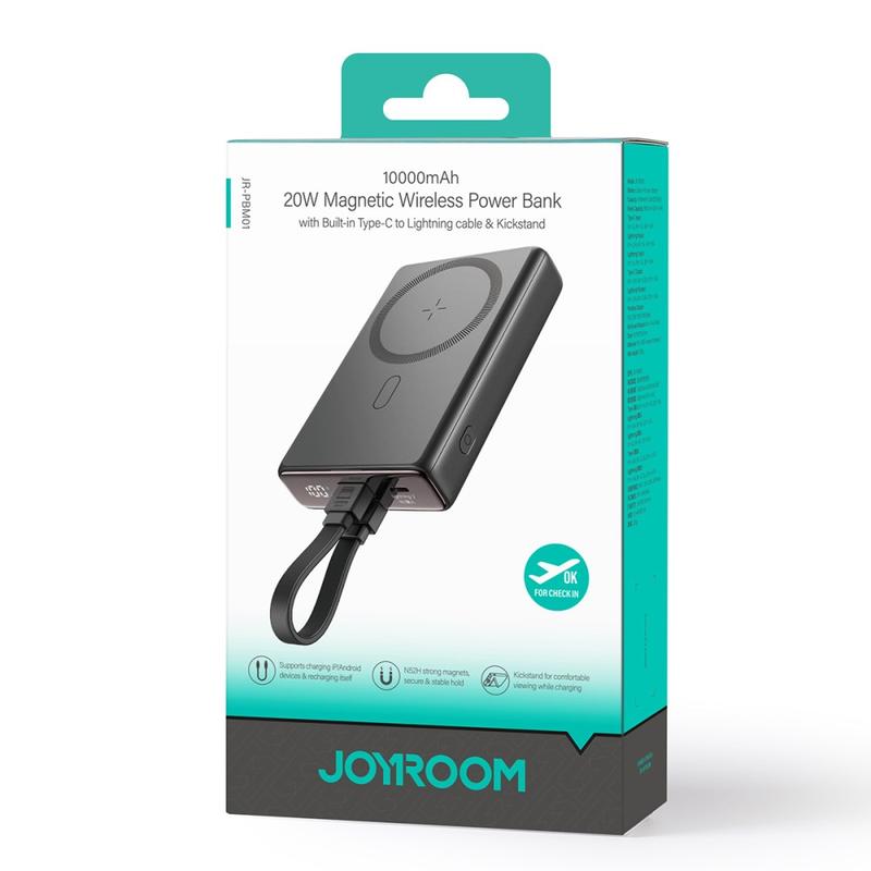 JOYROOM JR-PBM01 PD 20W 10000mAh Phone Power Bank Magnetic Wireless ...
