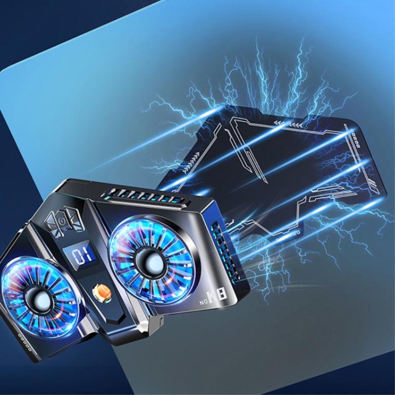 K8A Phone Cooler Digital Display Magnetic Smartphone Radiator Cooling ...