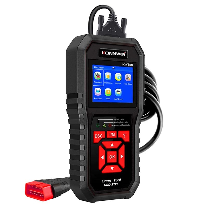 Konnwei KW850 OBD2/EOBD Car Fault Diagnostic Tool with LCD