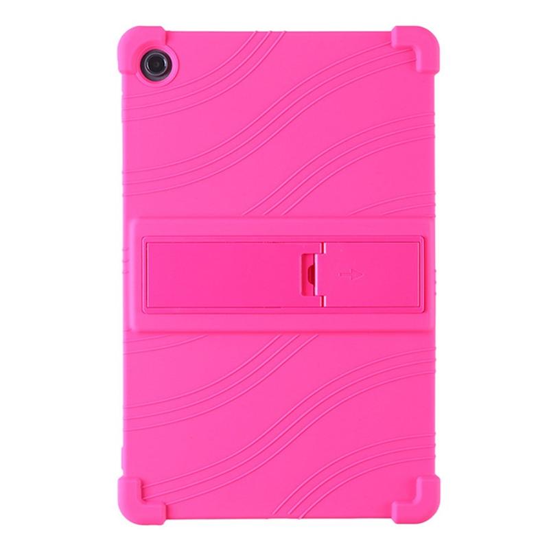 Lenovo Tab M10 Plus Gen 3 Silicone Case with Kickstand - Hot Pink