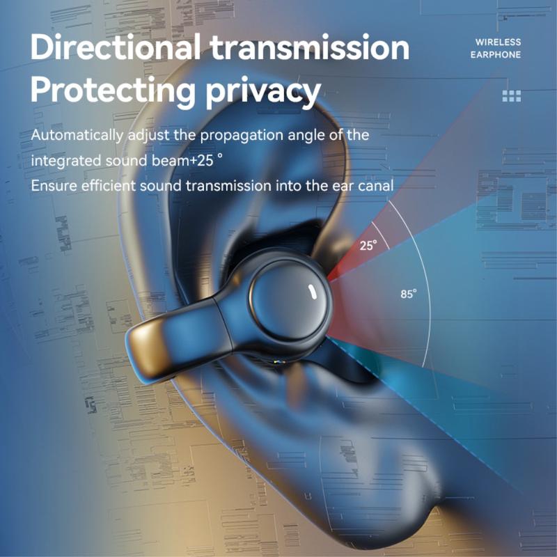 M47 Earclip Bone Conduction Wireless Headphone with Mic Bluetooth 5.3 ...