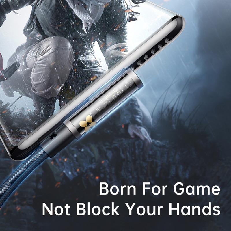 MCDODO CA-3380 MDD 1.2m USB-A to Type-C 90-Degree Elbow Data Cable 6A ...