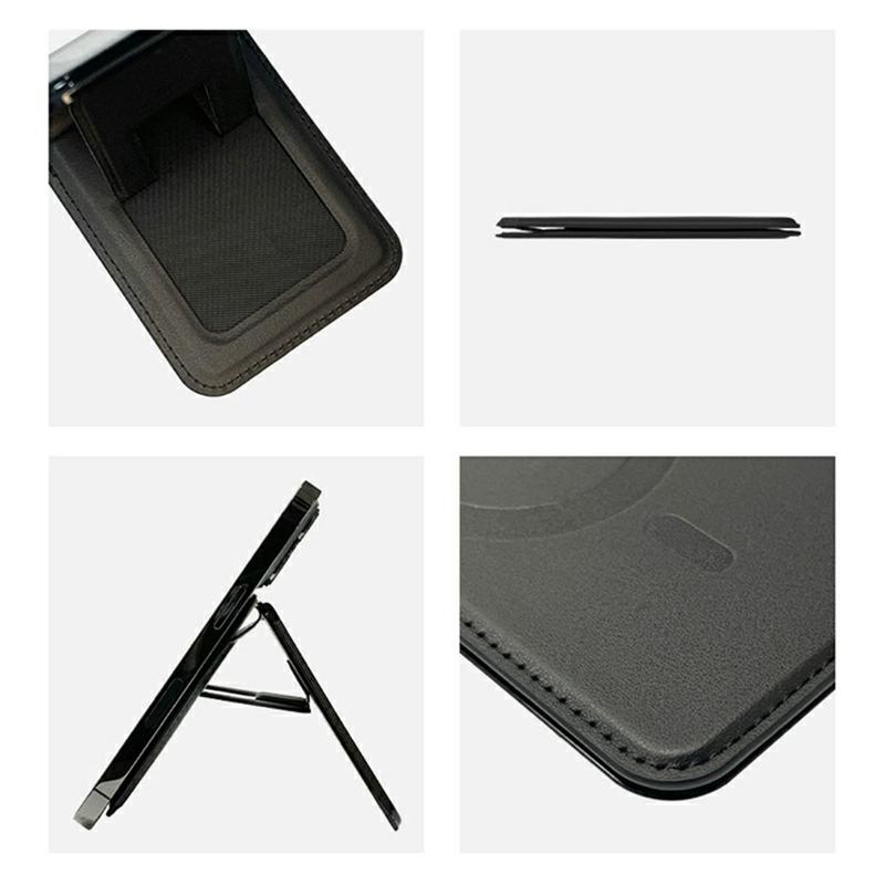 Magnetic E-Ink Card Holder / Wallet w. NFC Display Projection - Brown