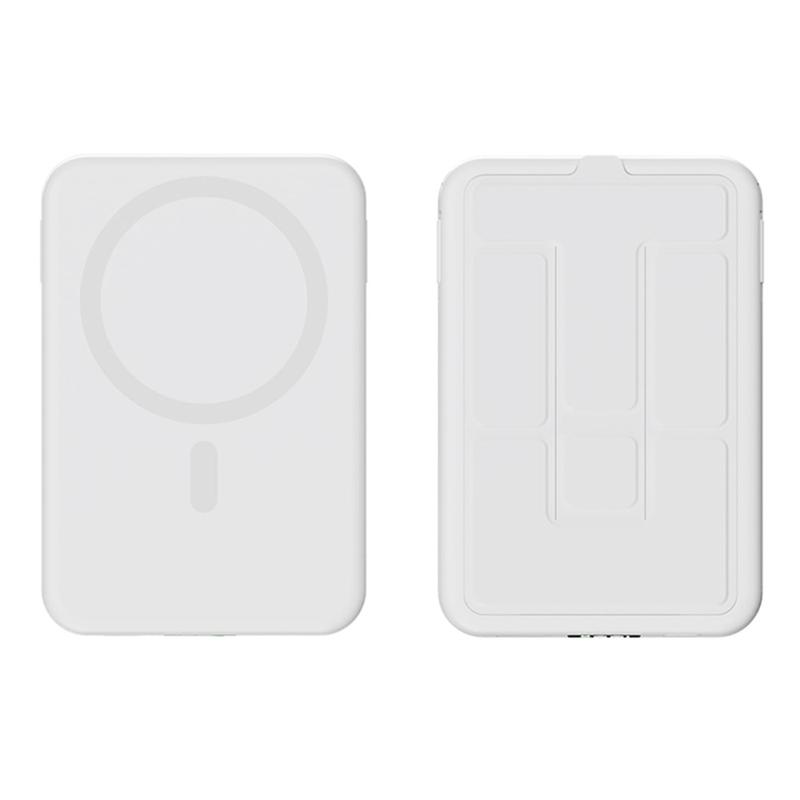 Magnetic Wireless Power Bank with USB-C and Lightning Cables - 10000mAh ...