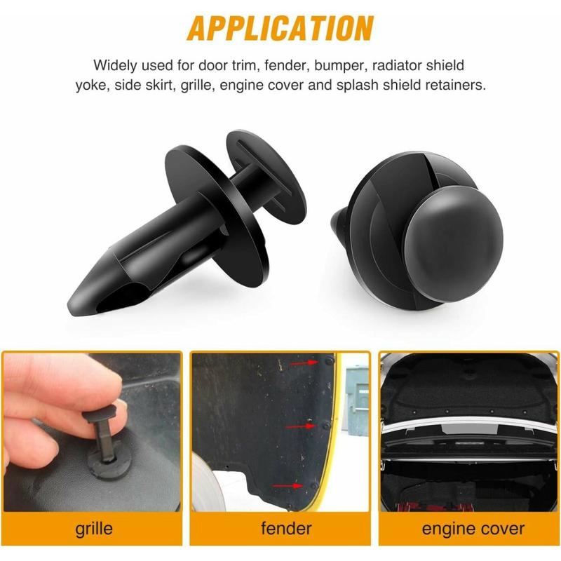 Mixed Plastic Car Door Panel Fastener Set - 200 Pcs.