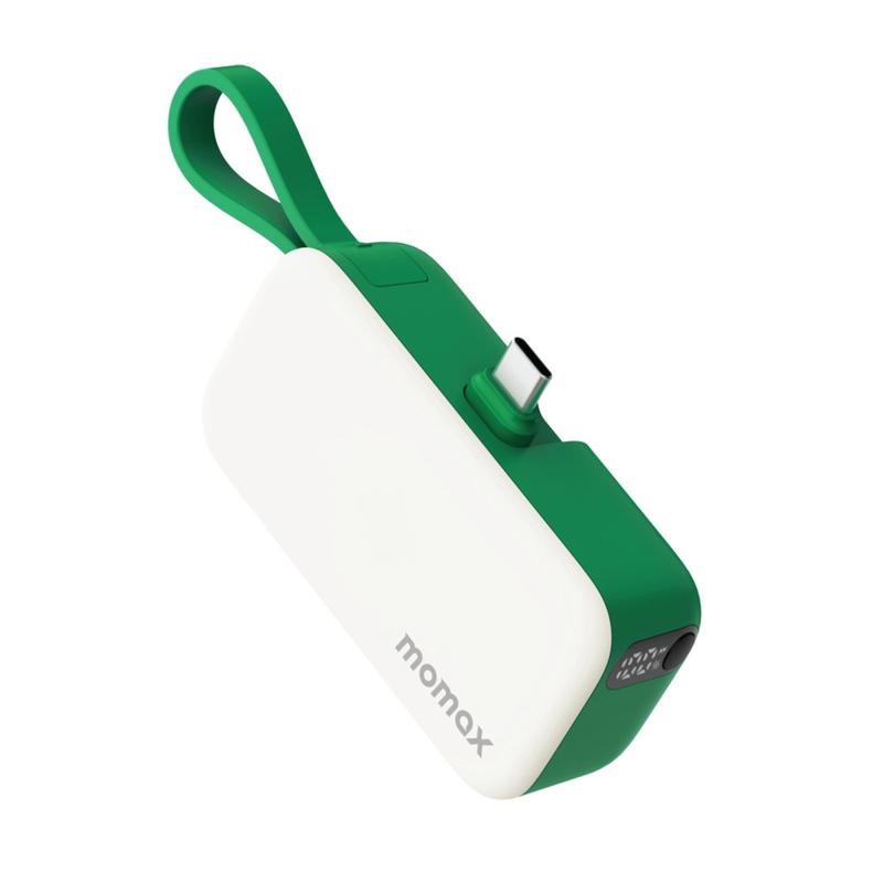Momax 1-Power Mini Pop Art USB-C Power Bank 5000mAh - Green