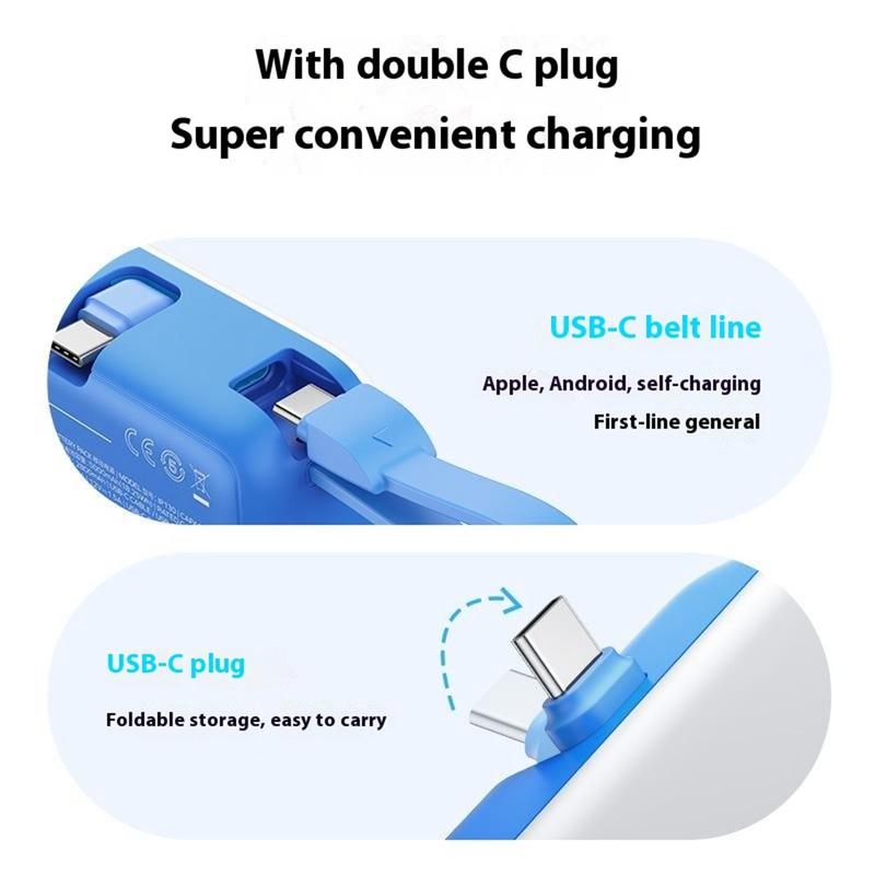 Momax 1-Power Mini Pop Art USB-C Power Bank 5000mAh - Orange