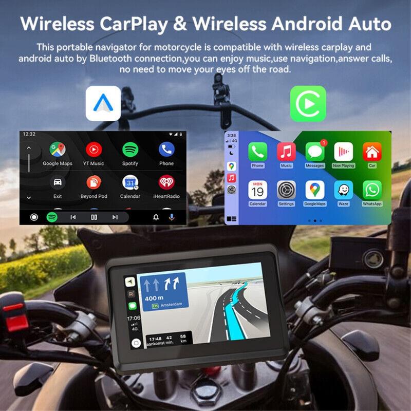 Motorcycle Wireless CarPlay / Android Auto w. Bike Holder - 5