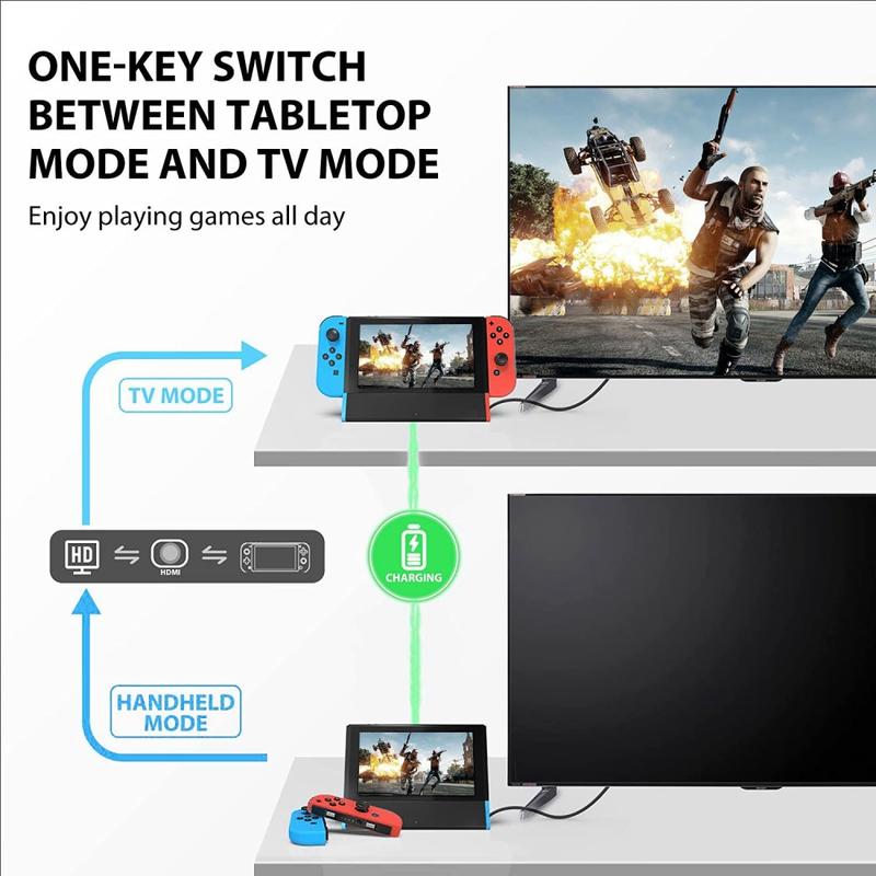 Multi-Port Charging Dock for Nintendo Switch / Switch OLED (LAN Model ...