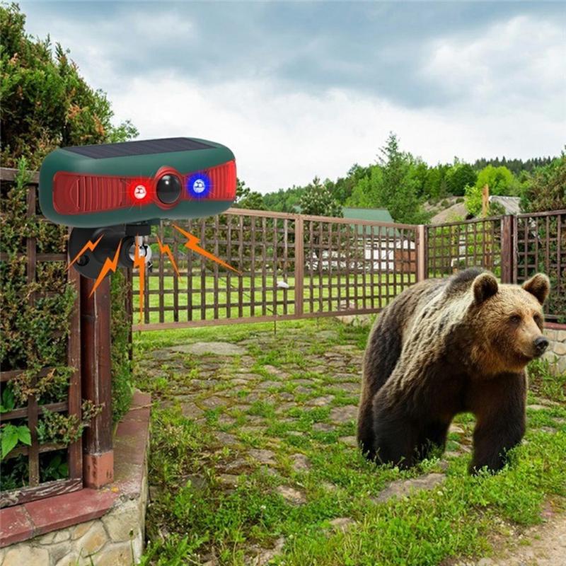 N911Y Solar-Powered Infrared Motion Sensor Alarm with Sound & Light ...
