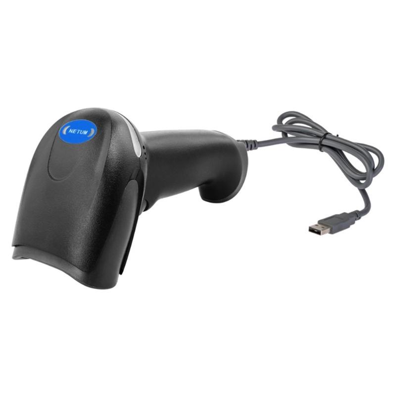 Netum F5 Wired Handheld Barcode Scanner - Black